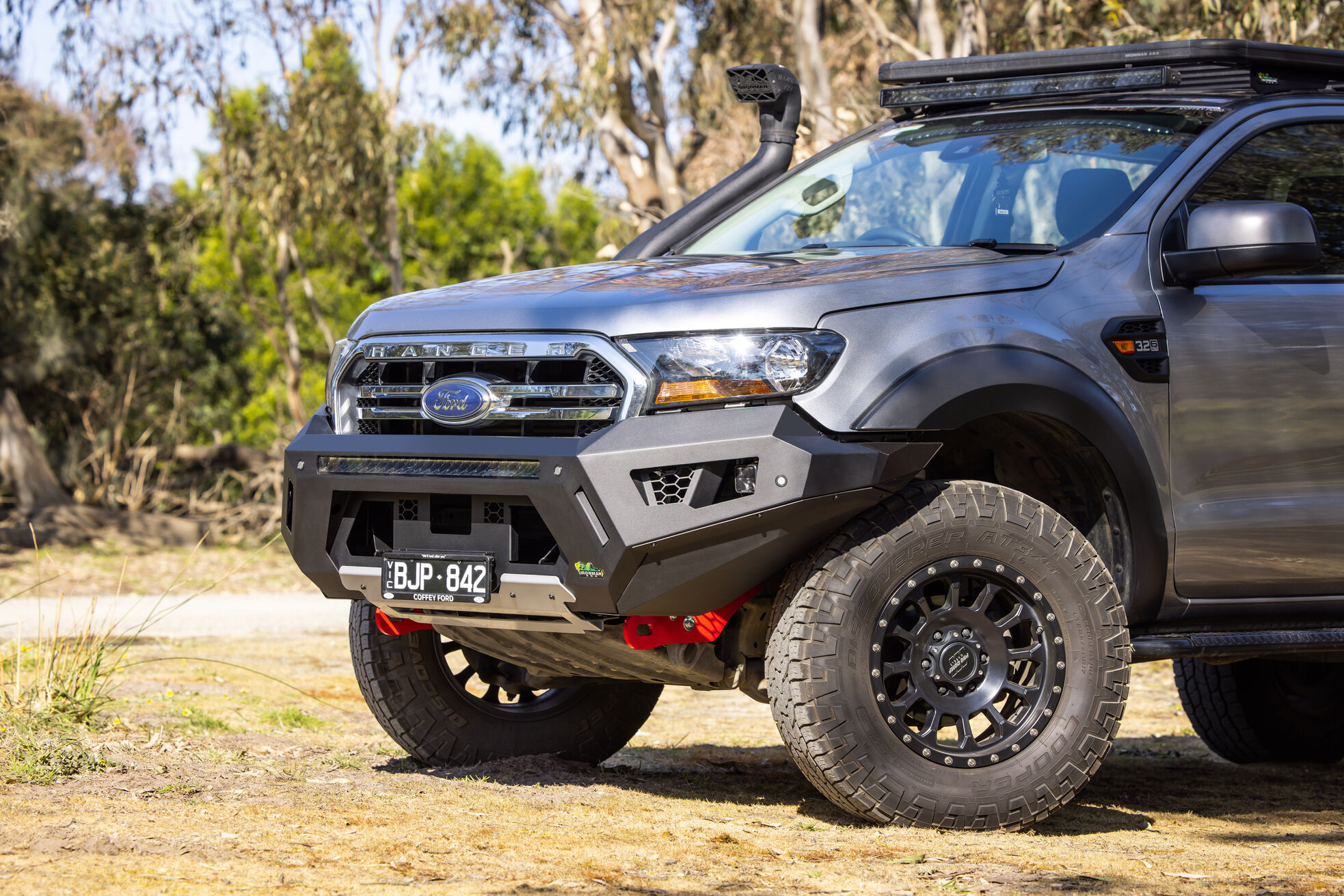 Raid Full Length Steel Bumper Bullbar To Suit Ford Ranger PXIII | Sharp 4X4